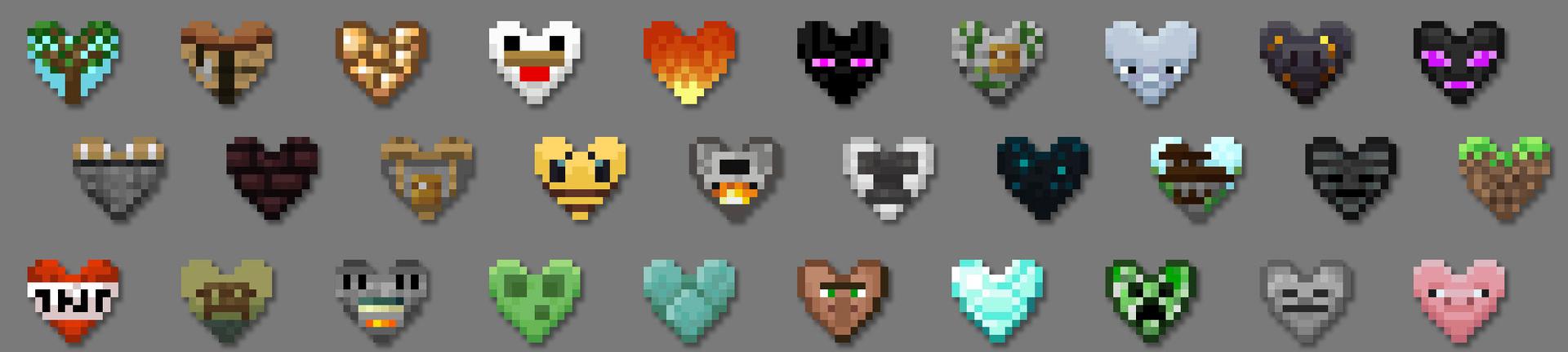 Craftee’s Custom Hearts [DX] v1.1 by Logdotzip | CHUNK - Minecraft ...