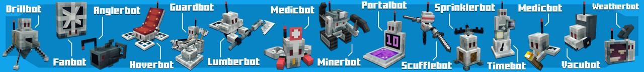 Utility Bots Add-On by Logdotzip | CHUNK - Minecraft Bedrock ...