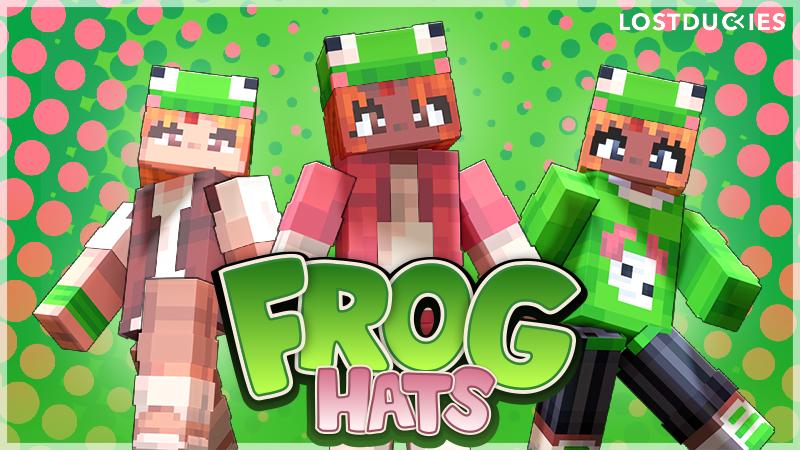 Frog Hats by Lostduckies | CHUNK - Minecraft Bedrock Marketplace Explorer