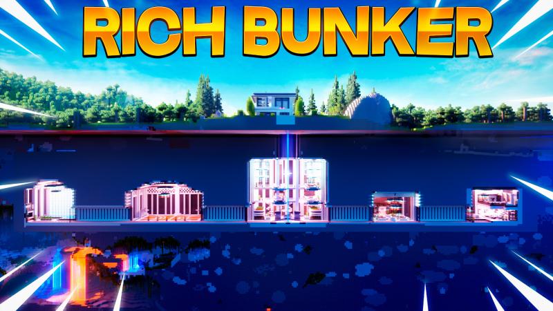 Rich Bunker by Lua Studios | CHUNK - Minecraft Bedrock Marketplace Explorer
