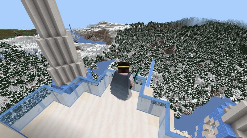Mega Ice Castle Base by Magefall | CHUNK - Minecraft Bedrock ...