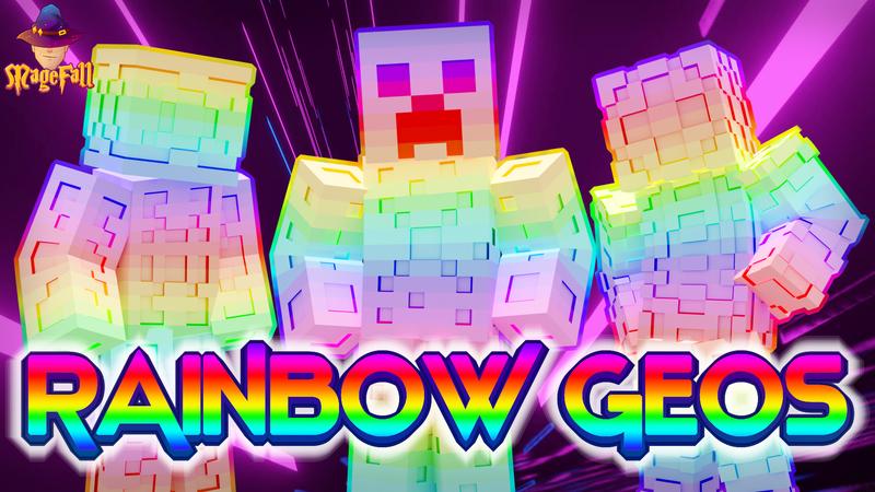 Rainbow Geos by Magefall | CHUNK - Minecraft Bedrock Marketplace Explorer