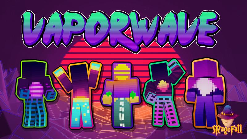 Vaporwave by Magefall | CHUNK - Minecraft Bedrock Marketplace Explorer