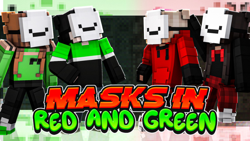 Masks in Red & Green by ManaLabs Inc | CHUNK - Minecraft Bedrock ...