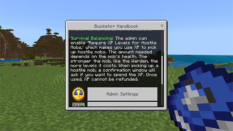 Buckets+ Add-On by MelonBP | CHUNK - Minecraft Bedrock Marketplace Explorer