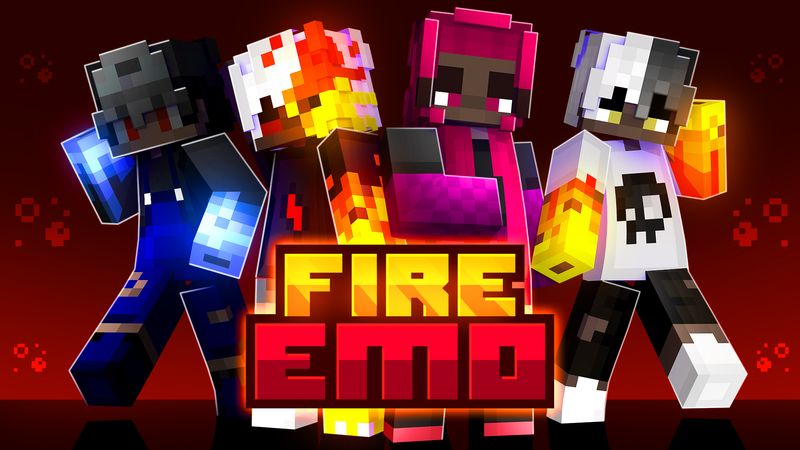 Fire Emo by Meraki | CHUNK - Minecraft Bedrock Marketplace Explorer