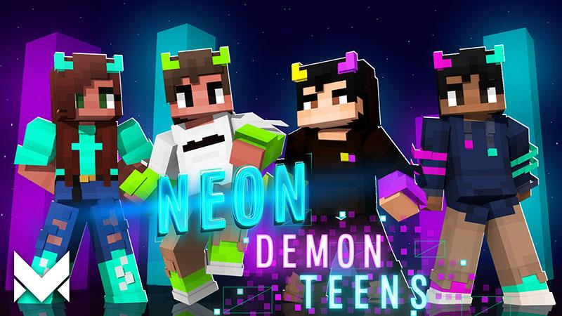 Neon Demon Teens by Meraki | CHUNK - Minecraft Bedrock Marketplace Explorer