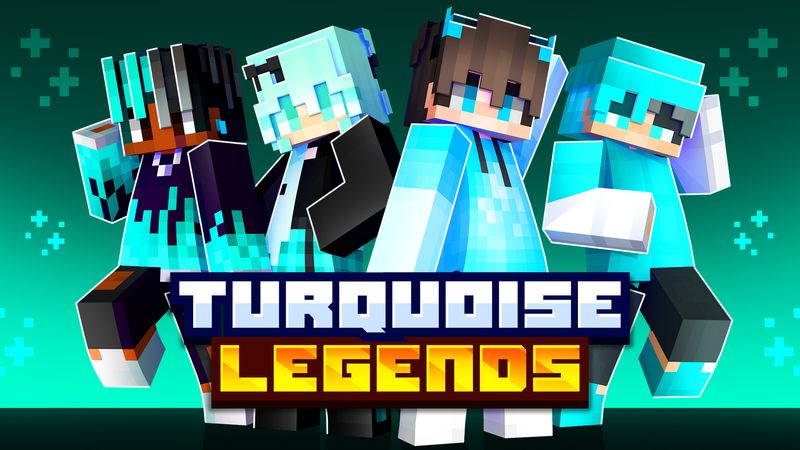 Turquoise Legends by Meraki | CHUNK - Minecraft Bedrock Marketplace Explorer