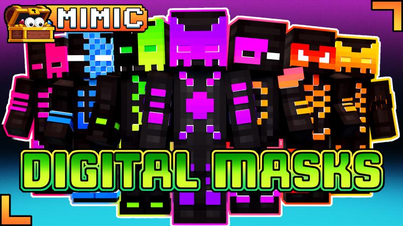 Digital Masks by Mimic | CHUNK - Minecraft Bedrock Marketplace Explorer