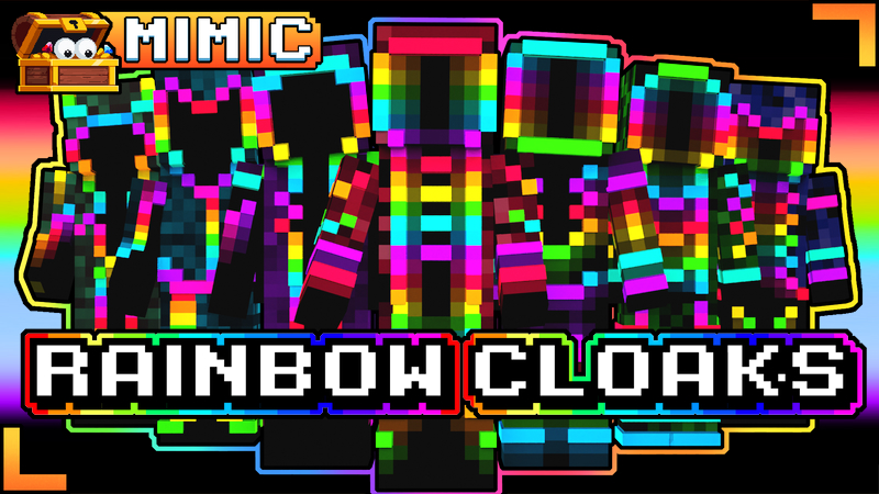 Rainbow Cloaks de Mimic | CHUNK - Minecraft Bedrock Marketplace Explorador