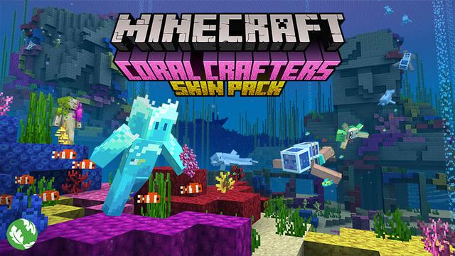 Coral Crafters Skin Pack by Minecraft | CHUNK - Minecraft Bedrock ...