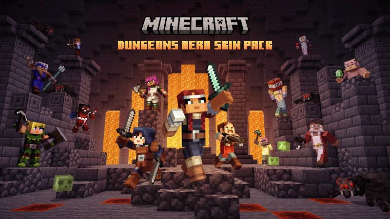 Dungeons Hero Skin Pack by Minecraft | CHUNK - Minecraft Bedrock ...