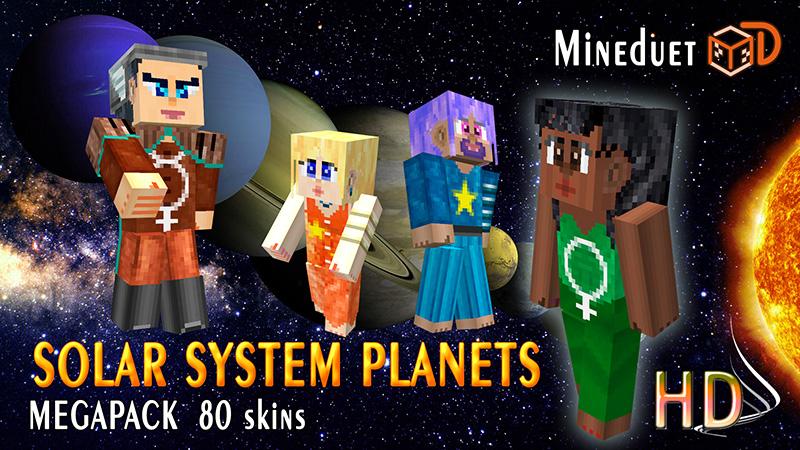 Solar System Planets de Mineduet | CHUNK - Minecraft Bedrock Marketplace Explorador