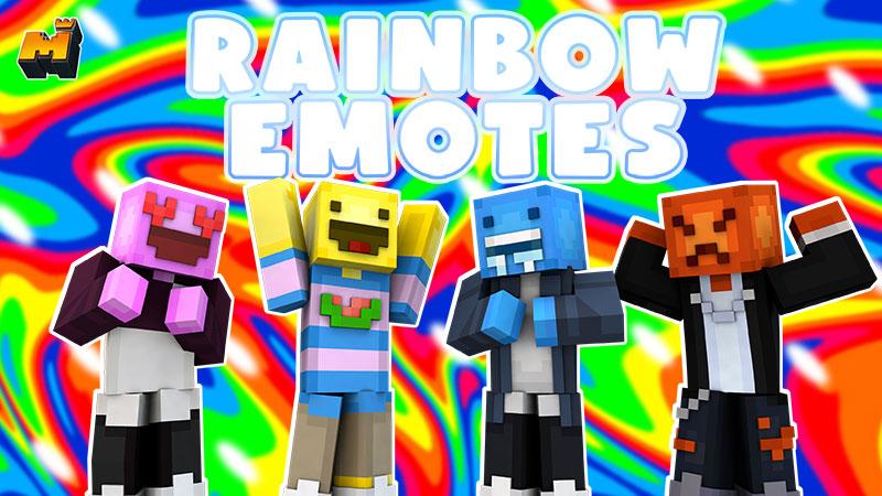 Rainbow Emotes by Mineplex | CHUNK - Minecraft Bedrock Marketplace Explorer
