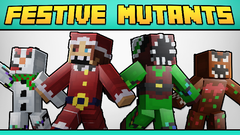 FESTIVE MUTANTS by Minty | CHUNK - Minecraft Bedrock Marketplace Explorer