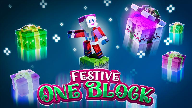 Festive One Block by Minty | CHUNK - Minecraft Bedrock Marketplace Explorer