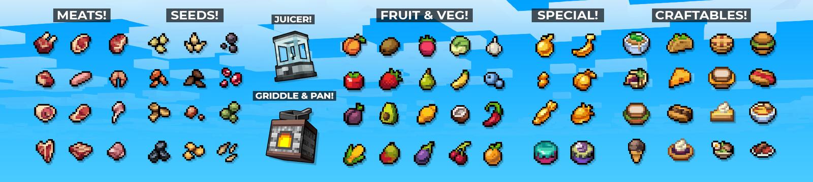 FOOD EXPANSION by Minty | CHUNK - Minecraft Bedrock Marketplace Explorer