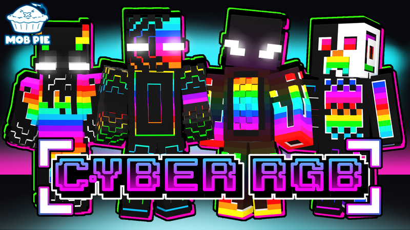 Cyber RGB by Mob Pie | CHUNK - Minecraft Bedrock Marketplace Explorer
