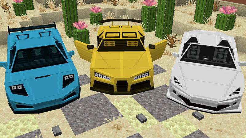 Luxury Cars Add-On by Mob Pie | CHUNK - Minecraft Bedrock Marketplace ...
