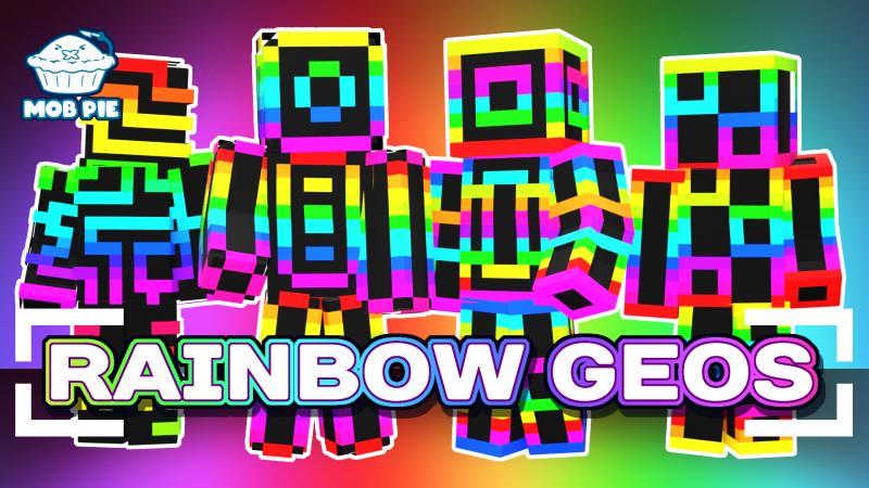Rainbow Geos by Mob Pie | CHUNK - Minecraft Bedrock Marketplace Explorer