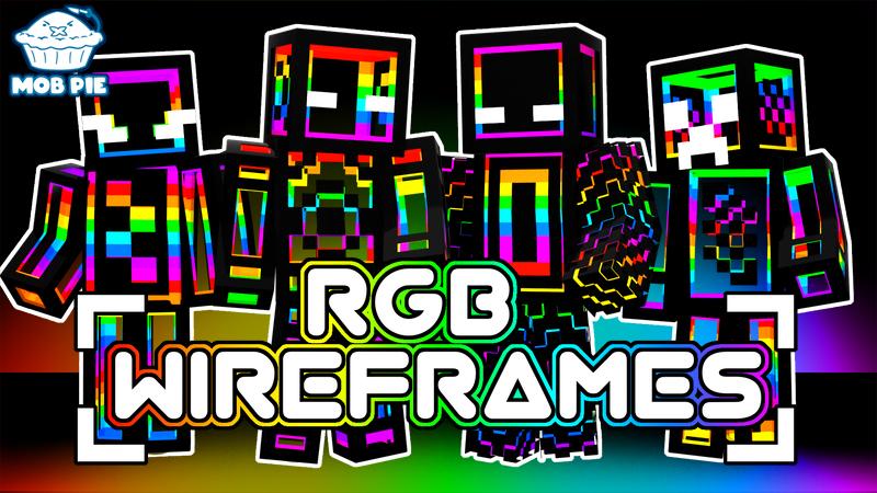 RGB Wireframes by Mob Pie | CHUNK - Minecraft Bedrock Marketplace Explorer