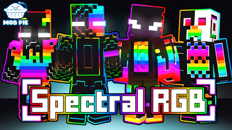 Spectral RGB by Mob Pie | CHUNK - Minecraft Bedrock Marketplace Explorer