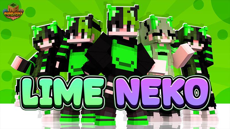 Lime Neko by MobBlocks | CHUNK - Minecraft Bedrock Marketplace Explorer