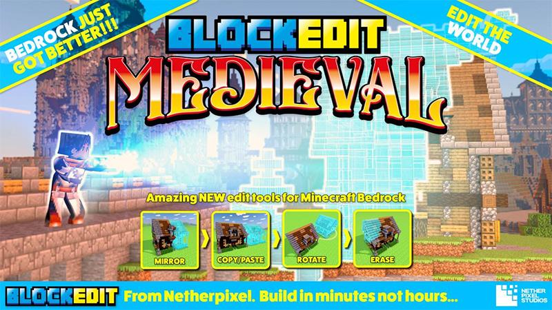 Blockedit Medieval by Netherpixel | CHUNK - Minecraft Bedrock Marketplace Explorer