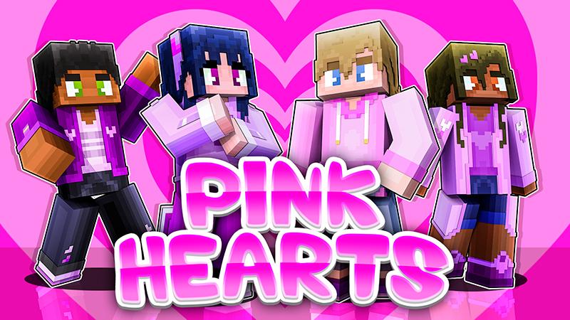 Pink Hearts by Netherpixel | CHUNK - Minecraft Bedrock Marketplace Explorer