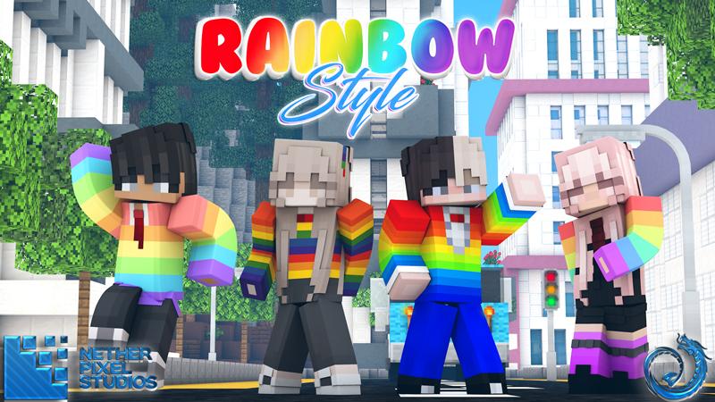 Rainbow Style by Netherpixel | CHUNK - Minecraft Bedrock Marketplace Explorer