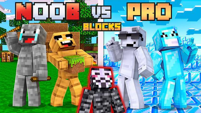 Noob VS Pro: Blocks by Norvale | CHUNK - Minecraft Bedrock Marketplace Explorer