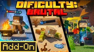 Difficulty: Brutal Add-On by Octovon | CHUNK - Minecraft Bedrock Marketplace Explorer