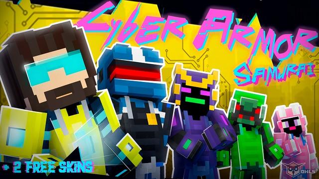 Cyber Armor Samurai by Owls Cubed | CHUNK - Minecraft Bedrock Marketplace Explorer
