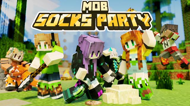 Mob Socks Party by Owls Cubed | CHUNK - Minecraft Bedrock Marketplace ...