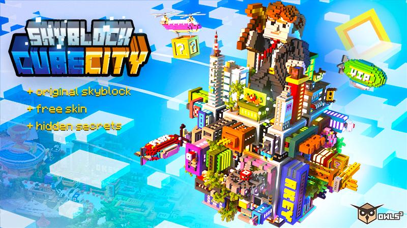 Skyblock Cube City by Owls Cubed | CHUNK - Minecraft Bedrock ...