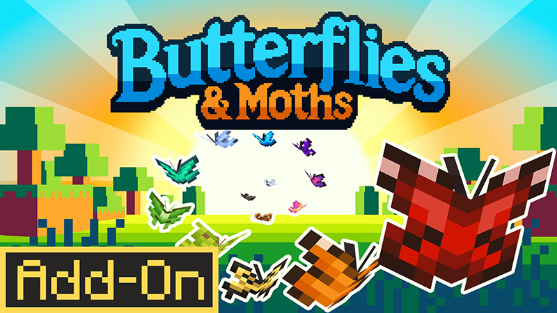 Butterflies & Moths Add-On by Paragonia | CHUNK - Minecraft Bedrock ...