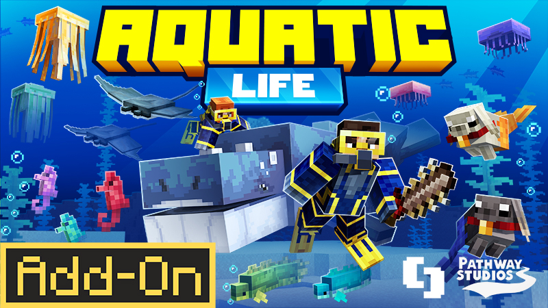 Aquatic Life Add-On by Pathway Studios | CHUNK - Minecraft Bedrock ...