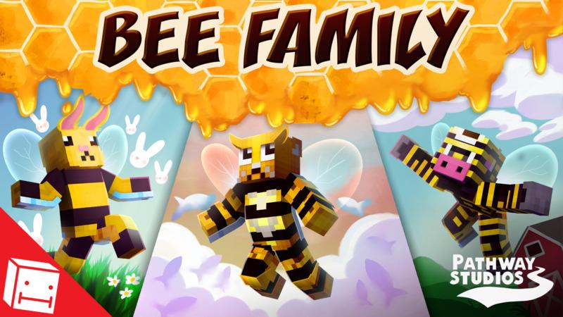 Bee Family by Pathway Studios | CHUNK - Minecraft Bedrock Marketplace ...