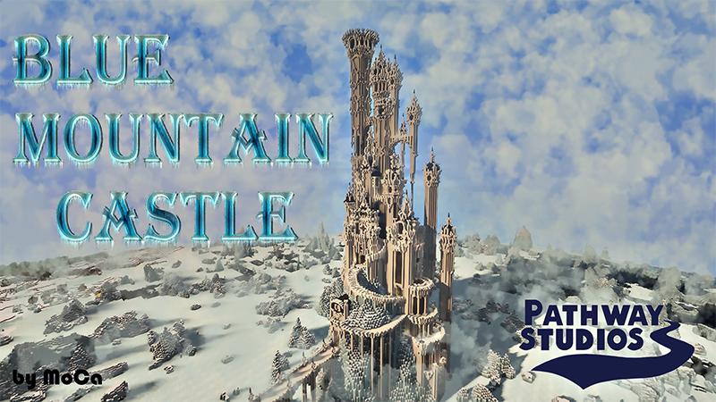 Blue Mountain Castle by Pathway Studios | CHUNK - Minecraft Bedrock Marketplace Explorer