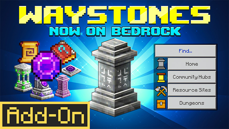 Waystones by Pathway Studios | CHUNK - Minecraft Bedrock Marketplace Explorer