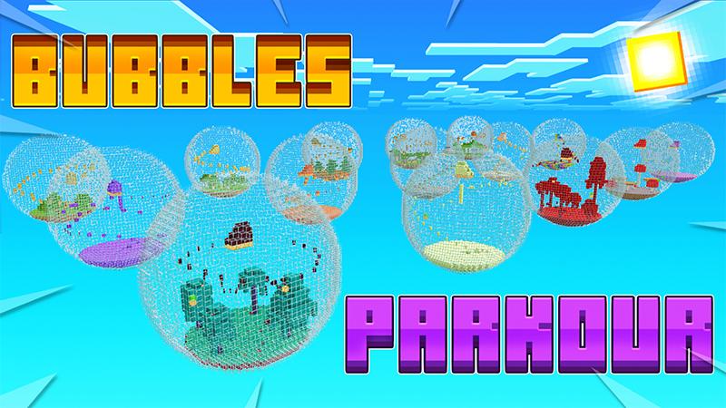 Bubbles Parkour by Pickaxe Studios | CHUNK - Minecraft Bedrock Marketplace Explorer