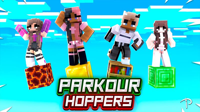Parkour Hoppers by Pickaxe Studios | CHUNK - Minecraft Bedrock Marketplace Explorer