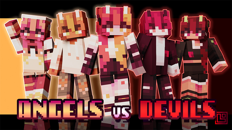 Angels Vs Devils by Pixel Squared | CHUNK - Minecraft Bedrock Marketplace Explorer