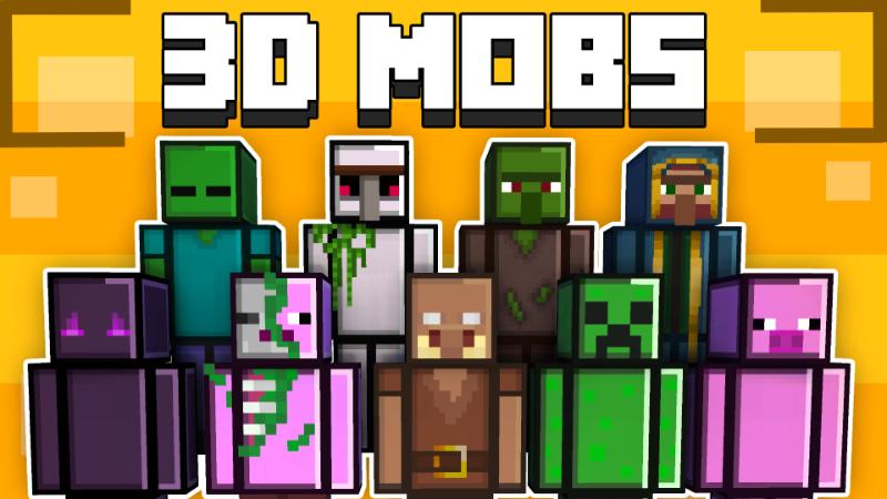 3D Mobs! by Pixelationz Studios | CHUNK - Minecraft Bedrock Marketplace ...