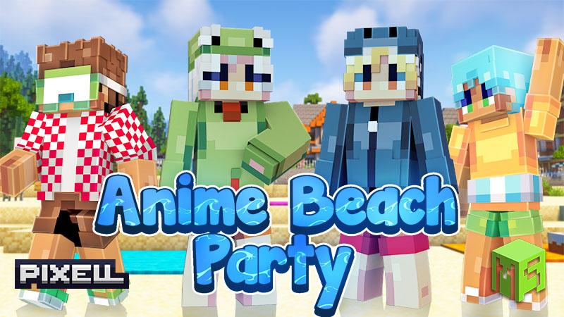 Anime Beach Party by Pixell Studio | CHUNK - Minecraft Bedrock ...