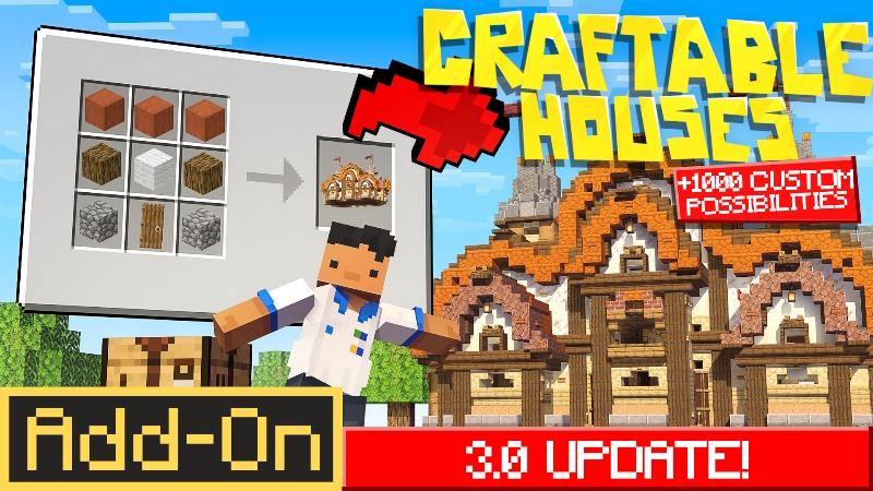 Craftable Houses Add-On by Pixell Studio | CHUNK - Minecraft Bedrock ...