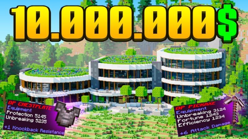 Mega Millionaire Mansion by Pixell Studio | CHUNK - Minecraft Bedrock Marketplace Explorer