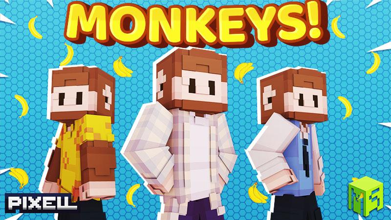 Monkeys! by Pixell Studio | CHUNK - Minecraft Bedrock Marketplace Explorer
