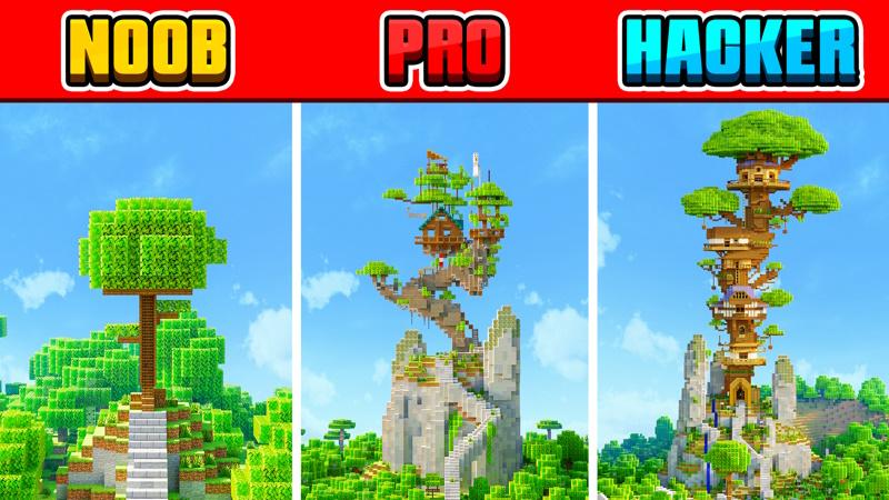 Treehouse Noob Pro Hacker by Pixell Studio | CHUNK - Minecraft Bedrock ...