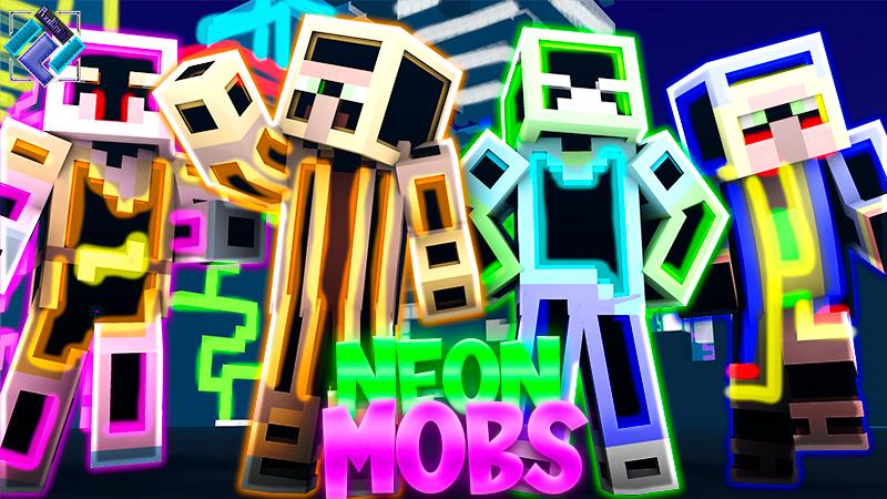 Neon Mobs by PixelOneUp | CHUNK - Minecraft Bedrock Marketplace Explorer